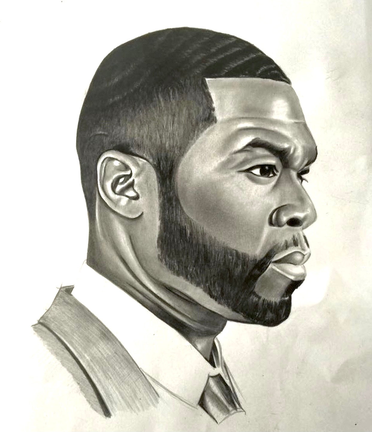 50 Cent Portrait (16x20 matted) – Bradish Art